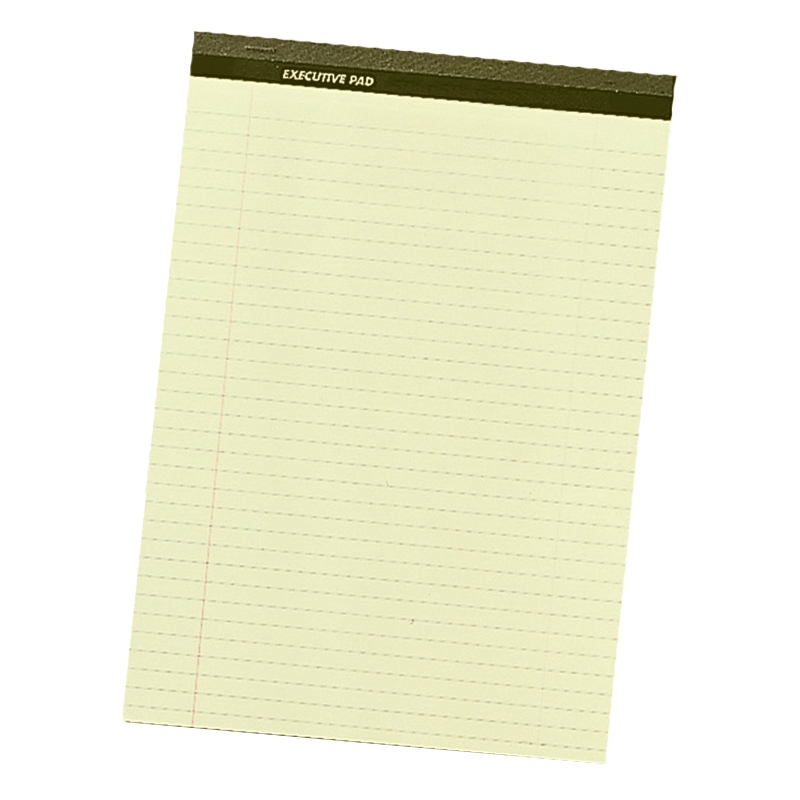 A4 Executive Pad, Yellow - Kingswood Office Supplies