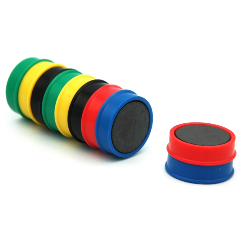 Magnets 25mm, Pack 10 Assorted - Kingswood Office Supplies