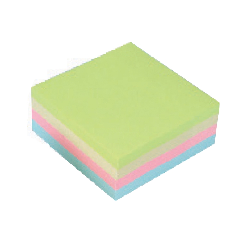 Sticky Note Cube, PASTEL 75 x 75mm Each - Kingswood Office Supplies